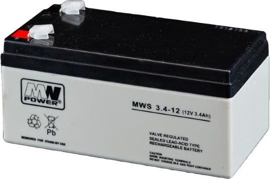 MN POWER Pb 12V 3.4Ah (MN/12V-3.4AH) | CDON