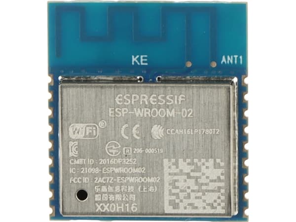 Espressif Nätverksterminal WI-FI MODUL ESP-WROOM-02 ESP8266EX Espressif | CDON