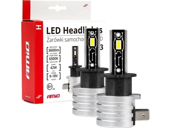 AMiO ledade billampor h-mini h3-serien 6500k canbus amio-03330 | CDON