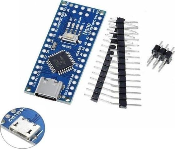 Arduino NANO V3.0 16MHz mikro USB – ATmega328P – CH340 – klonas ...
