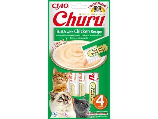 Churu Cat Cremy Tuna With Chicken 4x14g | CDON