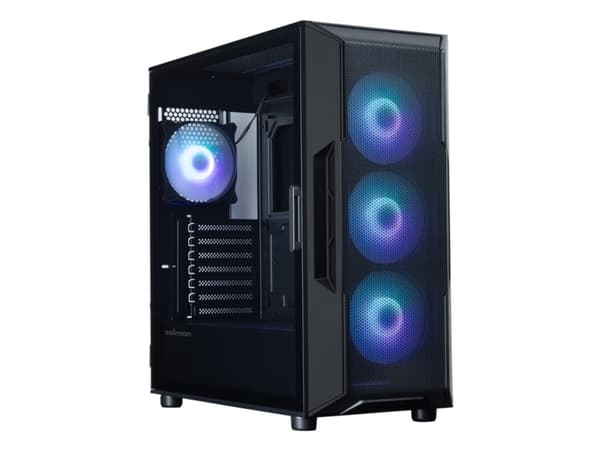 Zalman i3 NEO ARGB V2 BLACK, Midi Tower, PC, Sort, ATX, Mini-ITX, Plast ...