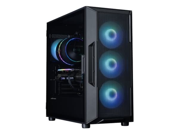 Zalman i3 NEO ARGB V2 BLACK, Midi Tower, PC, Sort, ATX, Mini-ITX, Plast ...