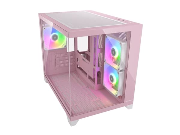 COUGAR FV150 MINI RGB, Mini Tower, PC, Pink, micro ATX, Mini-ITX ...