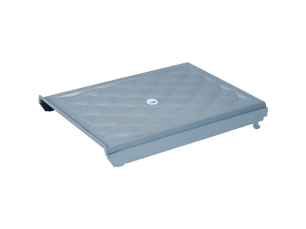 Låg V-Part Grå Plast til Affaldsbeholder,1 stk/krt | CDON