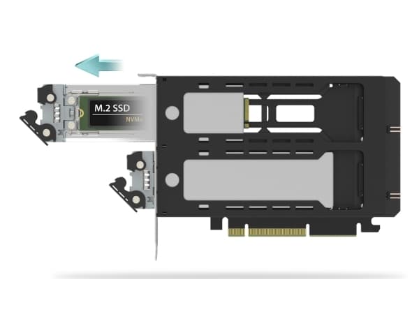 Icy Dock ExpressSlot Elite, PCIe, M.2, PCIe 5.0, Svart, Silver, CE ...