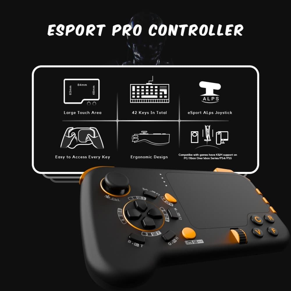 DarkWalker FPS ShotPad Game Controller PS4, PS5, Xbox Series X/S/One ...