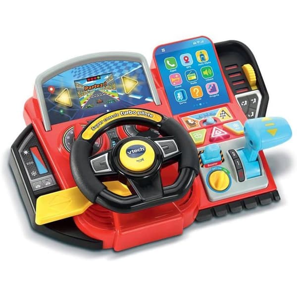 Körsimulator - VTech Super Console Turbo Pilot - Färgskärm - 20 ...