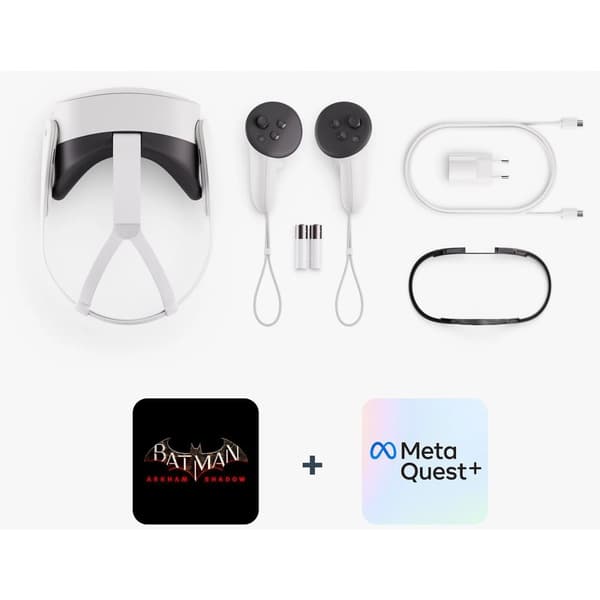 OCULUS Meta Quest 3S 256GB VR-glasögon + Batman: Arkham Shadow | CDON