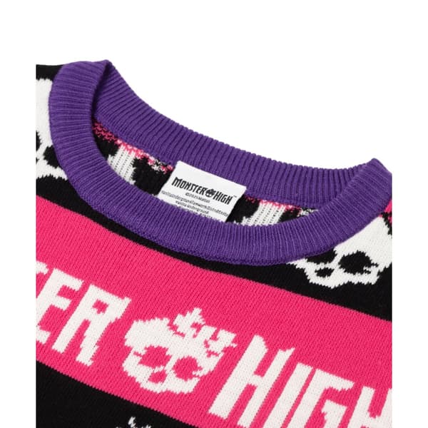 Monster High Girls Skull & Snowflake Christmas Jumper | CDON