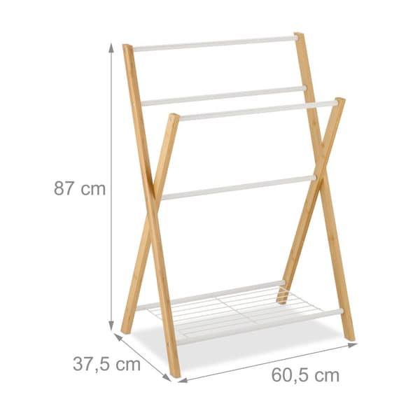 Pyyheteline, bambu, 87x60.5x37.5 cm, luonnollinen | CDON