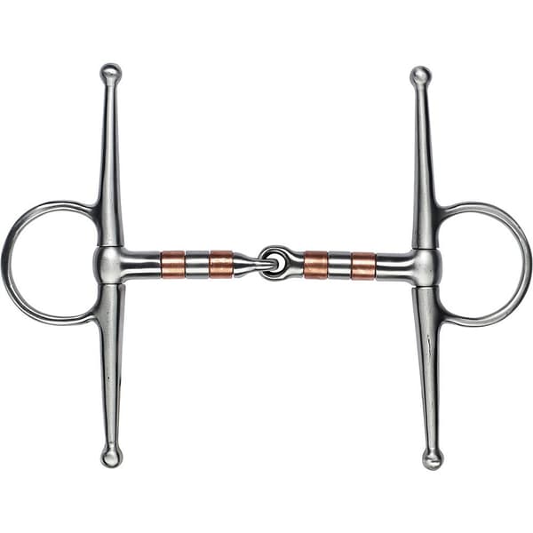 Feeling Full Cheek Snaffle Med Rostfria Satin Rollers Silver 135 mm | CDON