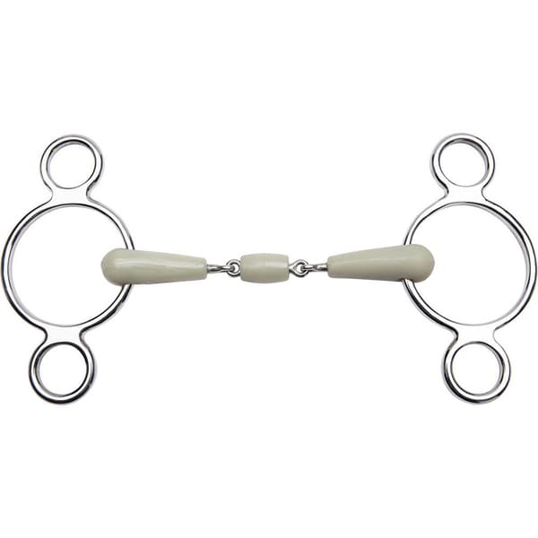 Feeling Justerbar Double Break Snaffle Flexi Silver 135 mm | CDON