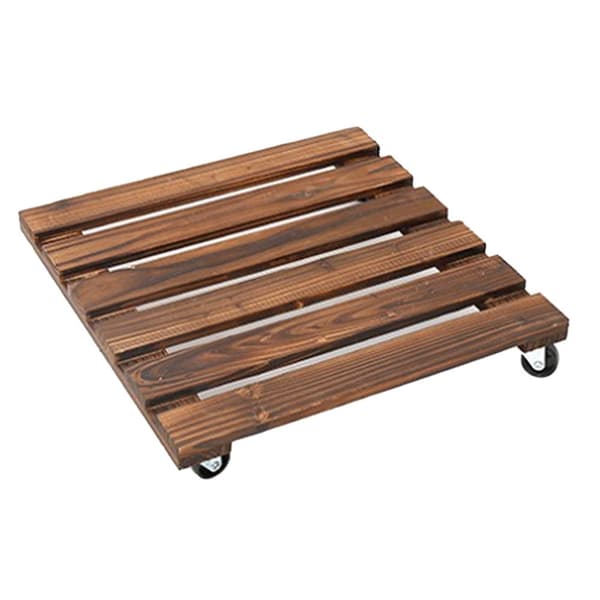 Växtställ med tysta hjul Rullande trä Växtställ för utomhus inomhus ...