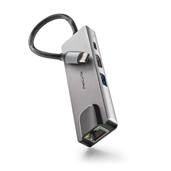NGS WONDERDOCK SUPRA: Ultralätt aluminium multiport USB-C-adapter som ...