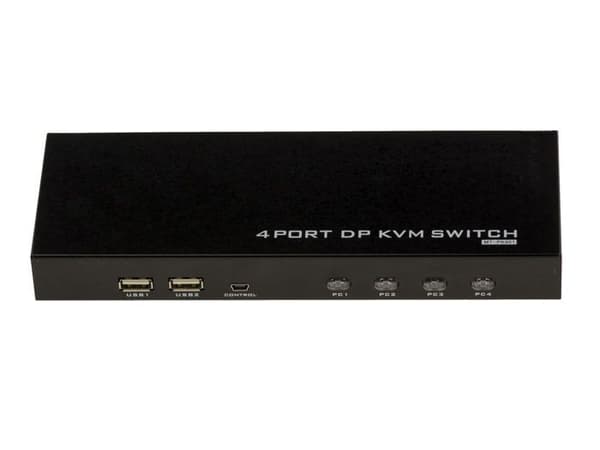 KVM Switch - DISPLAYPORT - 4 PC - Ultra HD 4K 60Hz - Hot plug ...