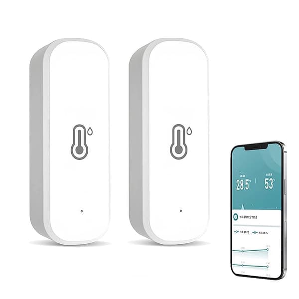 Lollanda Smart WiFi Termometer med App-notifikation, Trådlös termometer och hygrometer – Alexa ...