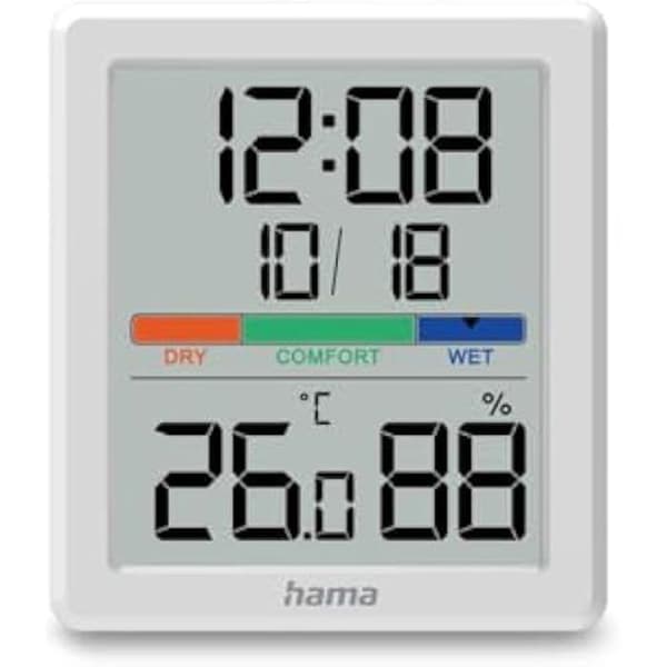 Termometer och hygrometer - HAMA - Paros - Digital - Inomhus ...