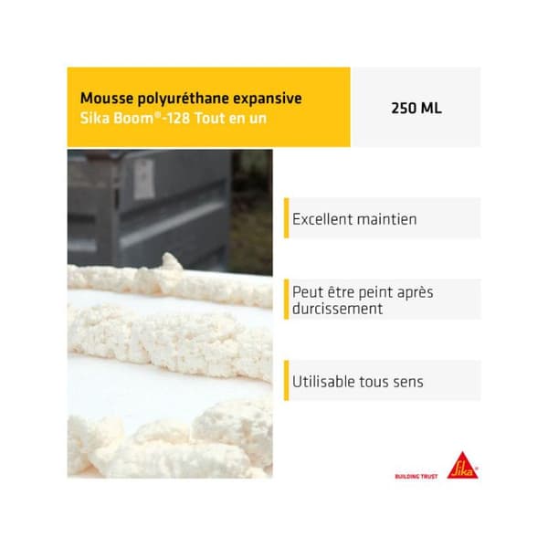 SIKA manuellt allt-i-ett expanderande skum - SikaBoom 128 - 250ml | CDON