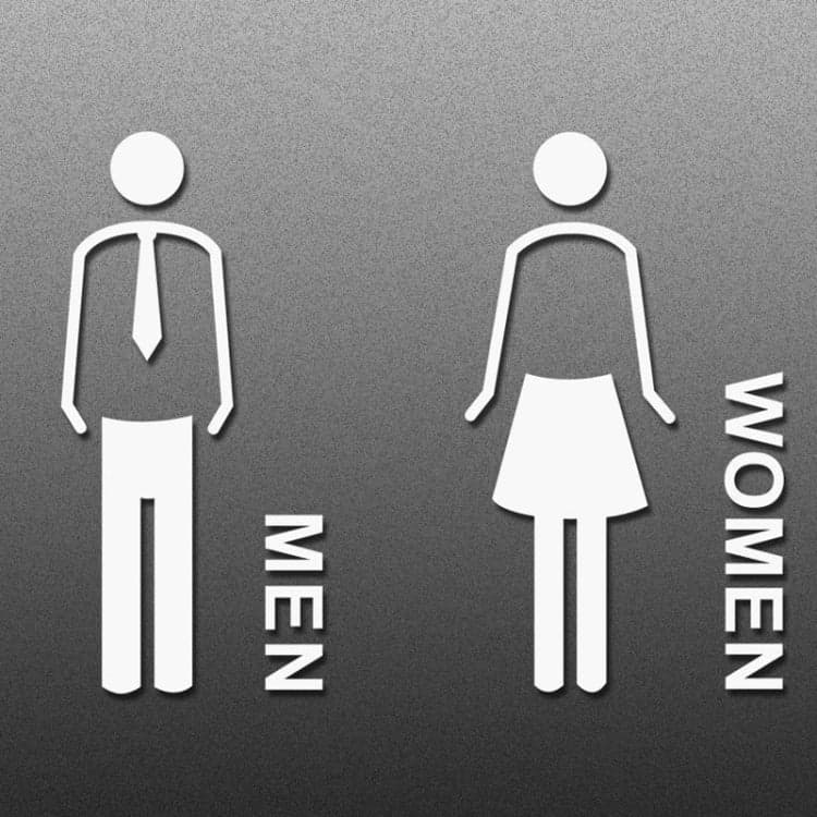 19 x 14cm Personalized Restroom Sign WC Sign Toilet Sign,Style: Tie ... 19 x 14cm Personalized Restroom Sign WC Sign Toilet Sign,Style: Tie ...