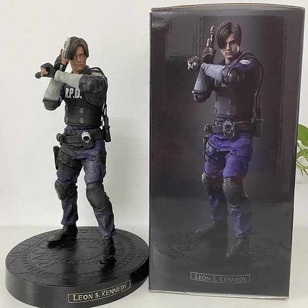Biohazard Leon Scott Kennedy Animefigur Brun jacka Evil Police Game ...