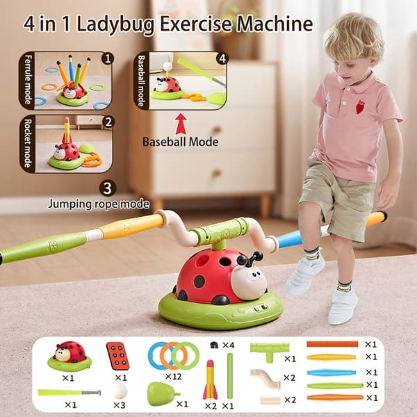 Ladybug Jump Rocket Launcher Legetøj - 4 stilarter til udendørs sjov og ...