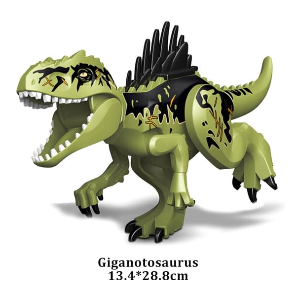 Jurassic Dinosaur Building Blocks -sarja: T-Rex, Raptor, Triceratops ...