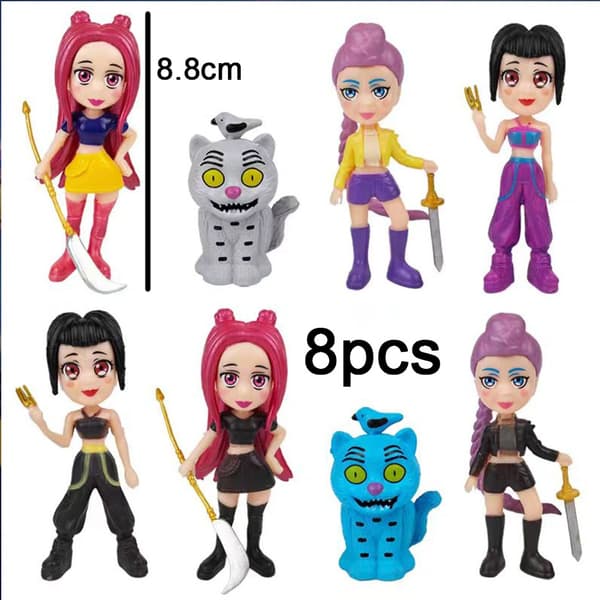 Kpop Demon Hunters -hahmolelu - Derpy Tiger Rumi, Mira, Zoey Sussy -nukke faneille lahja | CDON