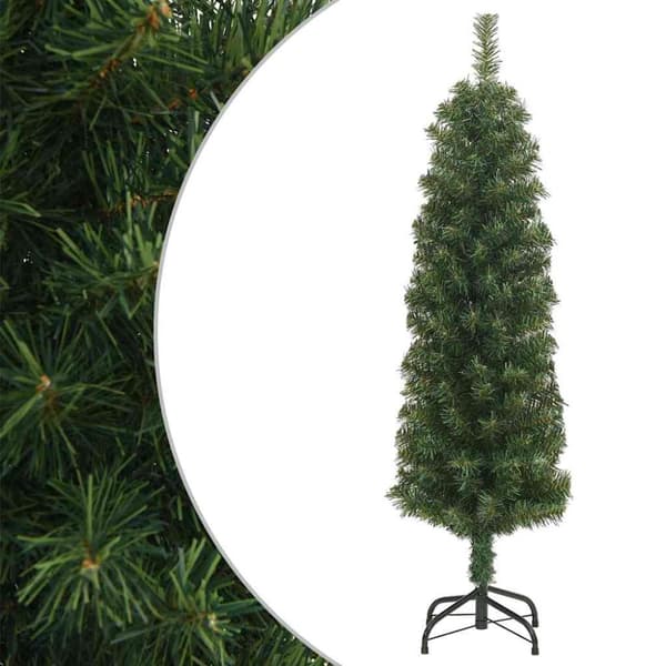 Smal plastgran med fot grön 150 cm PVC | CDON