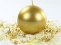 Metallized Candle Ball Gold 8cm 6pcs | CDON