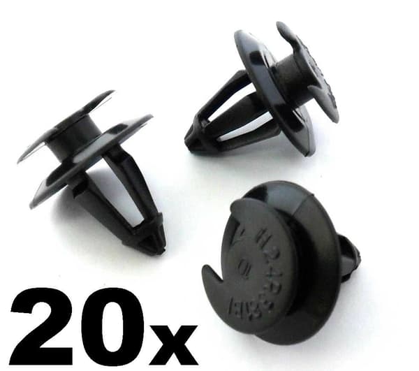 20x Interior Trim Clips for Door Cards, Trim Panels, Boot Linings ...