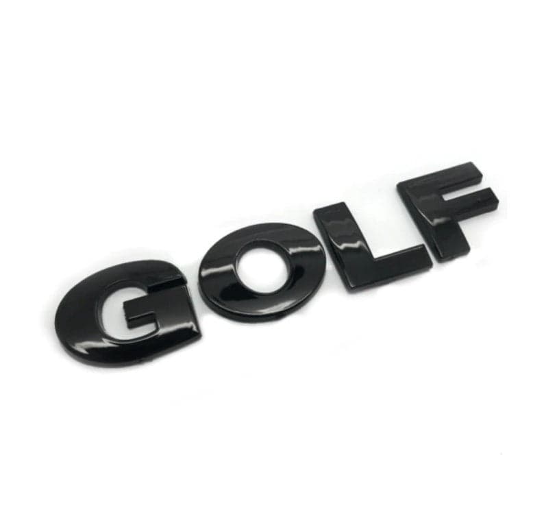 Gloss Black VW Volkswagen GOLF Rear Boot Badge Tailgate Emblem MK4 MK5 ...