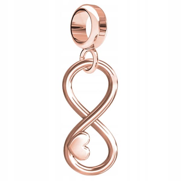Guldpläterad Infinity Symbol Charm Infinity Heart 925 SILVER | CDON