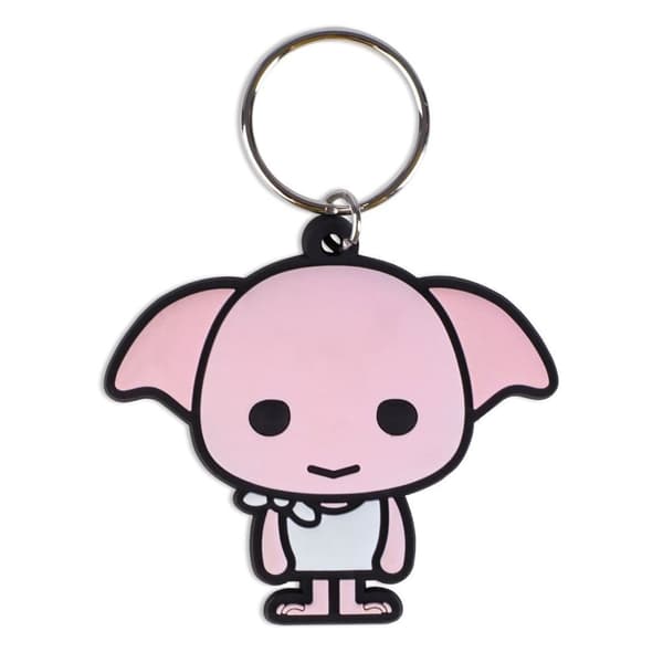 Harry Potter Chibi Dobby Keyring | Baby Pink/White | One Size | CDON