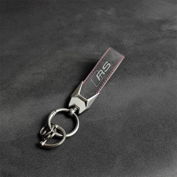 Suede Car Keyrings Keychain Key Rings Pendant Holder For Audi RS TT ...