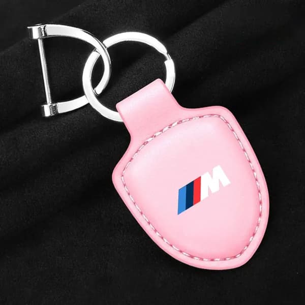 Leather Car Emblem Key Chain Ring Holder For Bmw M E46 E90 E60 F10 F30 ...