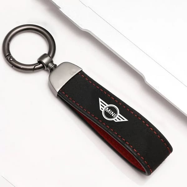 Fashion Suede Leather Car Keychain Key Ring Auto Key Accessories For ...