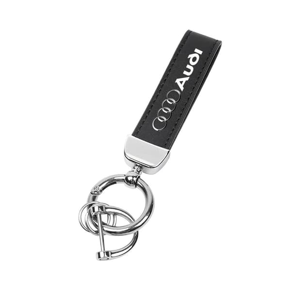 With Car Logo Key Accessories Man Suede Keychain Keyring For Audi A7 A3 ...