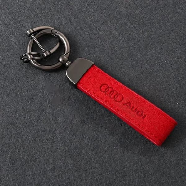 for Audi Sline RS Car Keyring Leather Keychain Pendant Key Holder A5 A3 ...
