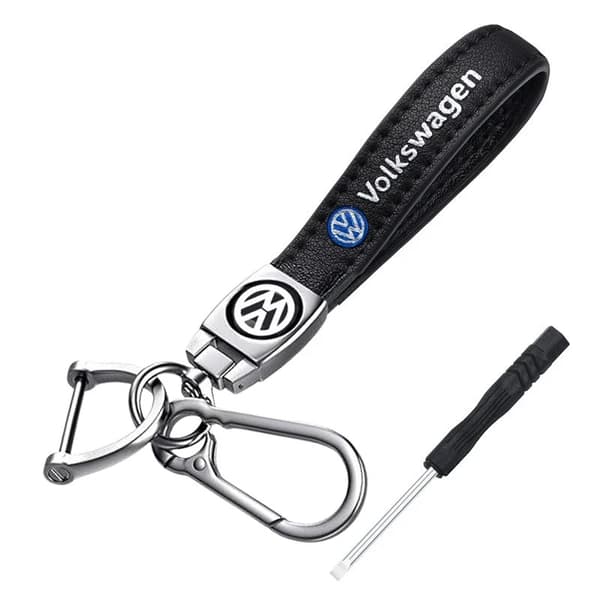 Luxury Leather Keyring Fashion Car Logo Keychain Pendant for Volkswagen ...