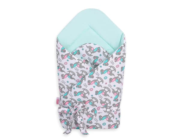 Dobbelt -sidet baby reden - Wikkelkel - Justerbar Strik for komfort og ...