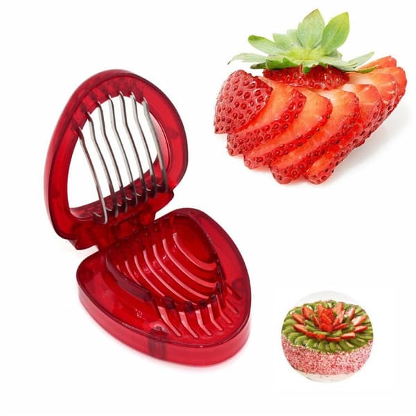 Mini Strawberry Slicer Craft Fruit Cutter Gadgets Kitchen Tool | CDON