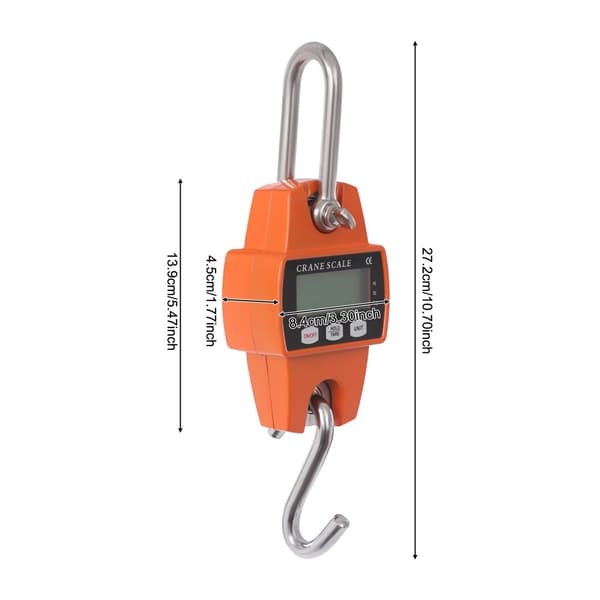 Hængende Vægt, Høj Præcision Vejning, Holdbar Konstruktion,Appelsin | CDON