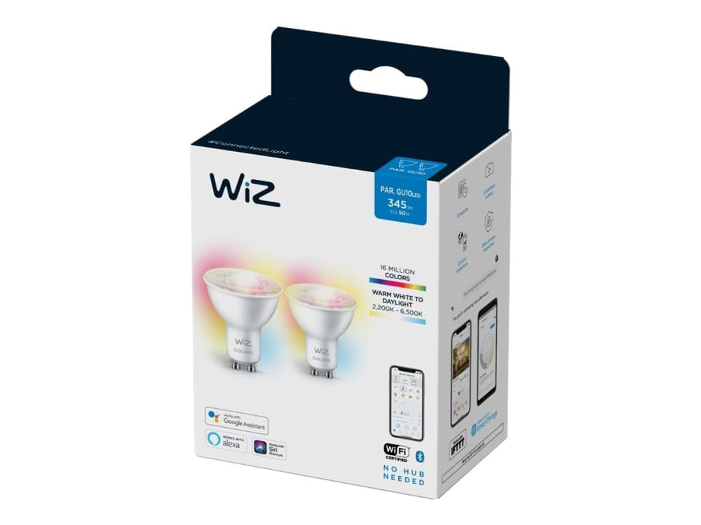WiZ Spot 4,9 W (tilsvarer 50 W) PAR16 GU10 x2 | CDON
