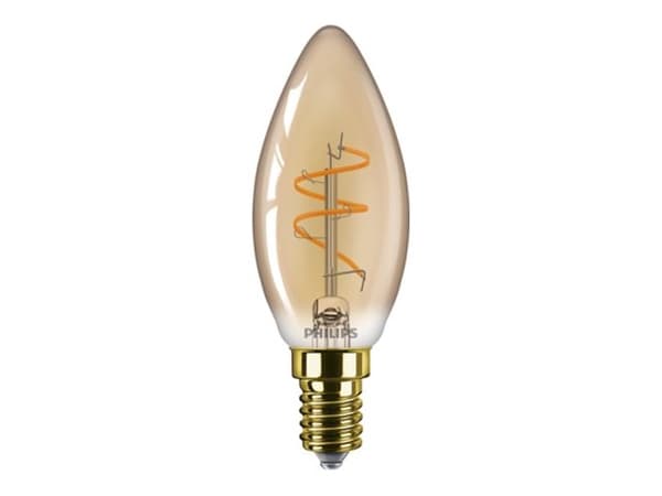 Philips Filament Candle Amber 15 W B35 E14, 2.7 W, 15 W, E14, 180 lm ...