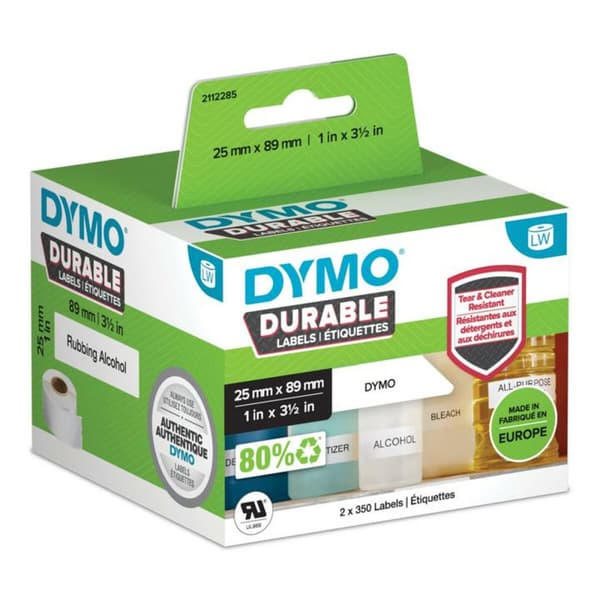 Laminerat Band Dymo LabelWriter Vit polypropen Plast | CDON