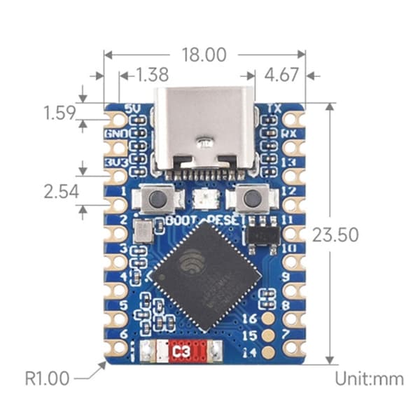 Waveshare ESP32-S3 Mini Development Board, Based On ESP32-S3FH4R2 Dual ... Waveshare ESP32-S3 Mini Development Board, Based On ESP32-S3FH4R2 Dual ...