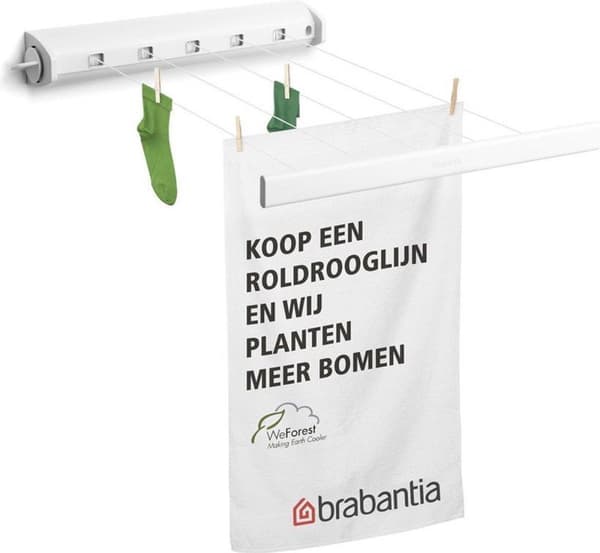 Brabantia roller drying line 22m white | CDON