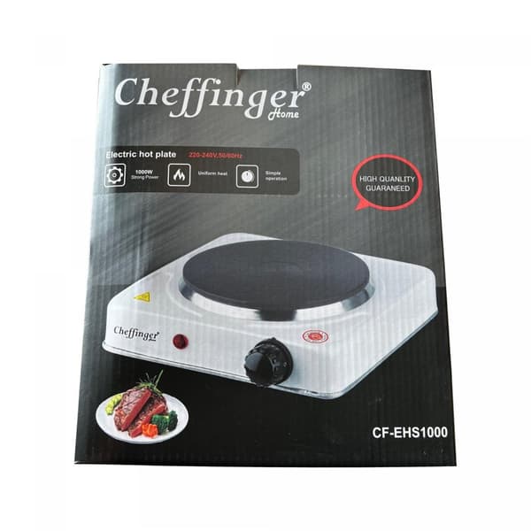 Cheffinger CF-EHS1000: 1000W sähkökäyttöinen keittolevy - yksiosainen | CDON
