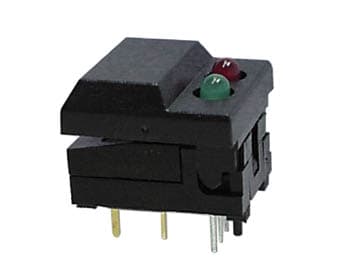 Digitast Dip Push-Button Switch Black Cap - Röd & Grön LED | CDON